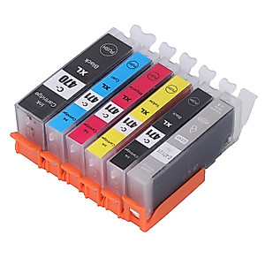 Fafeicy Ink Cartridge, Sublimation Ink Cartridge, Printing Cartridge, Ink Cartridge Printing Accessory Part for PIXMA MG5740 MG6840 MG7740, Ink & Toner (BK BK C M Y GY 6 Colors)