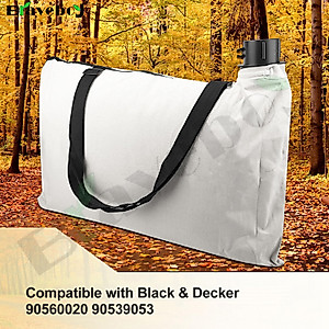 BV-005 610004-01 Shoulder Bag - by Braveboy, Compatible with Black & Decker 614000401 BV2500 BV4000 Leaf Blower - Replacement BV-005 Collection Bag (1)