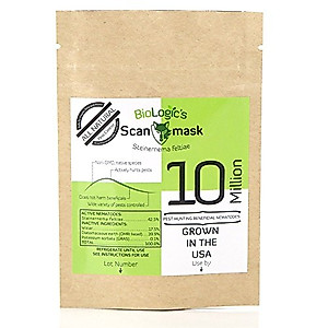BioLogic Scanmask Beneficial Nematodes, Steinernema feltiae Sf Nematodes for Natural Insect Pest Control (10 Million)