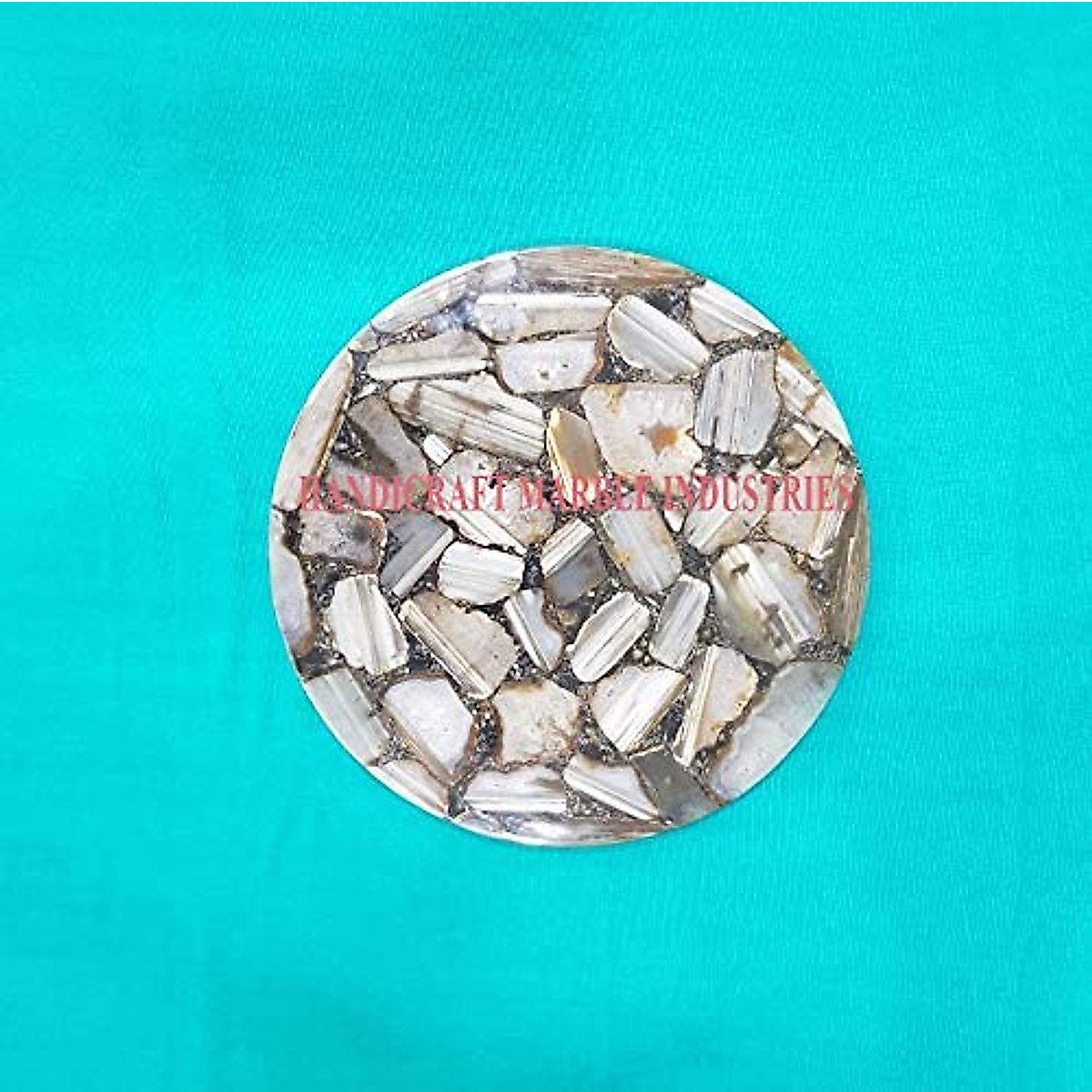 21" Inch Round Brown Grey Agate Coffee Table with Hair Pin Style Metal Base, Agate Table, Stone Coffee Table, Agate Table Top, Agate Round Coffee Table, Agate Side Table Home Decor