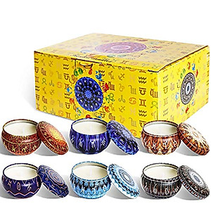 12 Constellations Scented Candles Gift Set,Aromatherapy Candles,Soy Wax Candles Gifts Set for Women Valentine Mothers Day Gifts Portable Travel Tin Birthday Gifts
