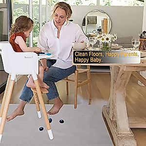 Disposable Baby Splat Mat for Under High Chair, 20 Packs Large Waterproof Spill Floor Mat, Portable Play Mat and Table Cloth