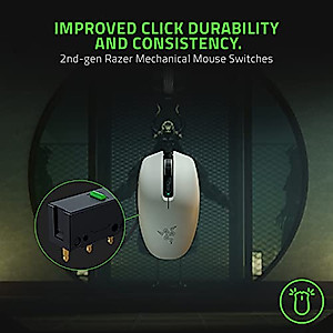 Razer Orochi V2 Mobile Wireless Gaming Mouse: Ultra Lightweight - 2 Wireless Modes - Up to 950hrs Battery Life - Mechanical Mouse Switches - 5G Advanced 18K DPI Optical Sensor - White (Renewed)