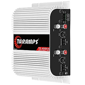 Taramps TS 400x4 with Automatic High Level Input 400 watts RMS 4 Channels Full Range Car Audio Amplifier RCA Input Class D 2 Bridged Channels Multichannel Amplifier System