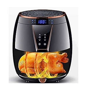 Black air fryer, low fat, high-speed heating energy, easy to clean, can be used for French fries Commemoration Day