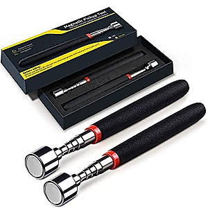 Tool Gifts for Men-Christmas Gifts Ideas for Men Dad Father Husband Adult Him Handymen Woodworker,Magnet Tool 2 Pack and Stocking Stuffers Tool -Magnetic Tool Pickup,Telescoping Magnet 1 Pack