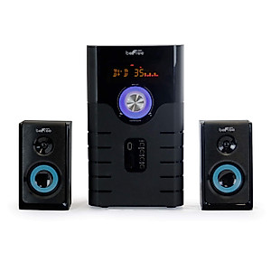 beFree Sound 5.1 Channel Bluetooth Surround Sound Speaker System in Blue