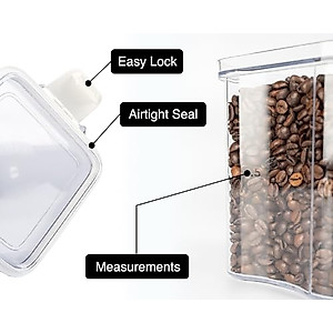 Indestructible Storage Tritan Modular Plastic Containers, 6-Piece (1.1 Qt/1.0L/4.2 Cups) - BPA Free, Airtight, Pantry Organization, Kitchen Storage, Lifetime Promise, Microwave Safe, Dishwasher Safe