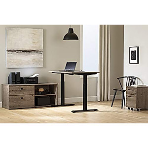 South Shore Interface 2-Drawer Mobile File Cabinet, Vertical, Weathered Oak