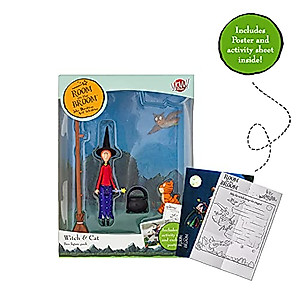 WOW! STUFF The Witch and Cat Twin Pack Collectable Action Figures | Articulated Character Play | Official Toys and Gifts from The Julia Donaldson Books, TV and Animation Movie Series
