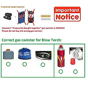 A-ONE Outdoor Garden Burner, Outdoor Blow Torch,Butane Torch with Canister Adapter, Torch with Wooden Handle, Long Handle Blow Torch, Jet Flame Torch for Garden Roof Road Lawn Cleaning