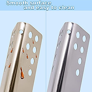 Grill Replacement Parts for Charbroil Advantage Series 4 Burner 463344015, 463343015, 463433016 Gas Grills, Stainless Pipe Burner, Heat Plate Tent Shield, Adjustable Carryover Tube, Grill Igniters