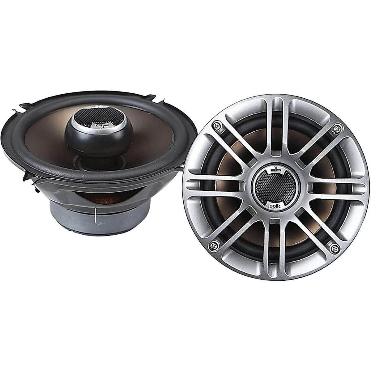 Polk Audio DB521 5.25-Inch Coaxial Speakers (Pair, Silver)