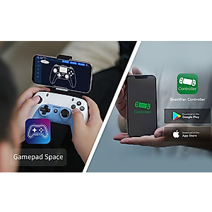ShanWan Wireless Controller for ps4/PS4 Silm/PS4 pro. Wireless Remote Gamepad Compatible with iOS/PC/Android. Built-in 600mAh Battery with Double Shock/3.5 mm Audio jack/6-axis Motion Sensor/Programmable Back Buttons（white-black）