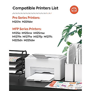 v4ink Compatible CF283A Toner Cartridge Replacement for HP 83A CF283A for use in MFP M127fw M127fn M125nw M201dw M201n M225dn M225dw M125a Series Printer (Black, 4 Pack)