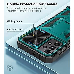 FNTCASE for Galaxy A23 5G|4G Case: Samsung A23 Case Military Drop Protective Heavy Duty Protection Cell Phone Cover with Kickstand | Shockproof Rugged TPU Matte Textured Tough Hybrid Bumper - 6.6inch