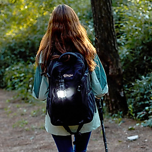 PORTAL 35L Waterproof Hiking Backpack, Lightweight Backpack for Camping Outdoor Sports Travel Daypack Black