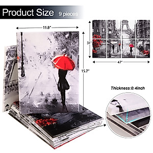 Ruonin.X 8 Pack Decorative Art Acoustic Panel .47"x 31" Sound Absorbing Panel,Acoustical Soundproof Wall Panels,Better Acoustic than foam, Suitable for Recording Studio and Home Acoustical Treatments.