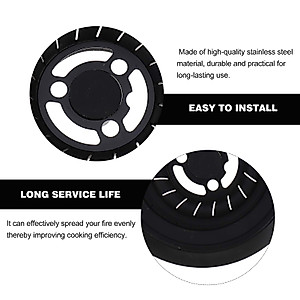 Hemoton 1Pc Gas Stove Cover Stove grates Coffee Kettle stovetop Gas Range Cover Gas Burner Ring cast Iron Stove Grate Stove Plate Covers Range grates Steel Cover Metal Stainless Steel