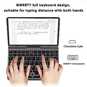 Tuofudun Mini Lapotop Windows 11, 8 inch IPS Touch Screen, Intel N100, 12GB LPDDR5 4800MHz, 2TB SSD, WiFi6, Handheld Notebook & Tablet PC 2 in 1