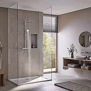 GROHE 26128002 Euphoria 260 CoolTouchThermostatic Shower System, 1.75 gpm, Starlight Chrome