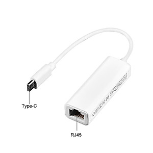 Bewinner USB C to RJ45 Adapter Portable, USB 3.1 USB C to RJ45 100Mbps Ethernet LAN Network Adapter Converter for MacBook USB C Laptop