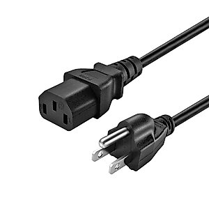 Parthcksi AC in Power Cord Outlet Plug Lead for Dell SE2416H SE2416HX 24" Screen Lit Monitor, SE2716H 27" Curved Screen Lit Monitor