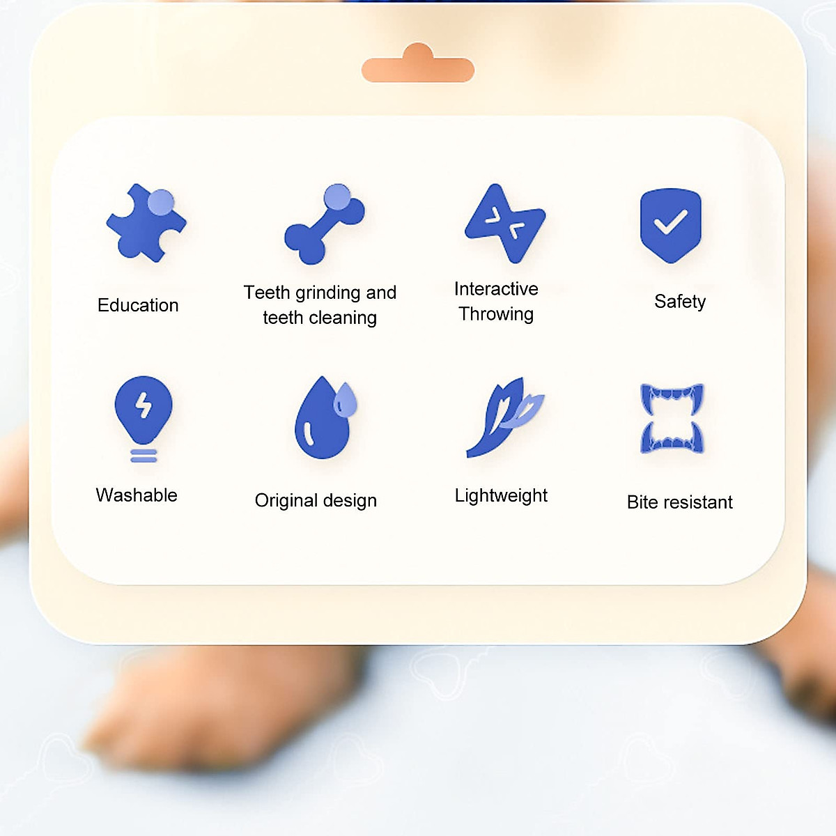 Zerodis Dog Chew Toy,Durable Dog Interactive Toy Dog Rugby Dog Leakage Food Ball Pet Interactive Ball Toy Pet Puzzle Toys for Aggressive Chewers