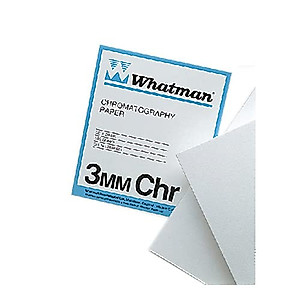 GE Bio-Sciences 3030-866 Cellulose Chromatography Paper, Grade 3 mm Char Sheets, 10" Width, 8" Length, Pack of 100