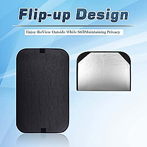 RV Door Window Shade Cover, Sun Blackout Fabric for Camper Privacy Entrance (16 x 25 inch)