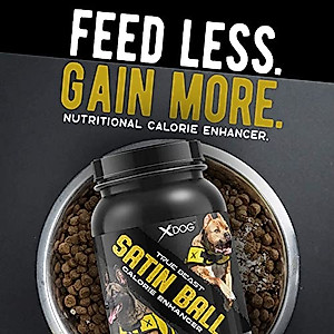 True Beast Satin Balls Recipe For Dogs High Calorie Enhancer - Combines Superfood Bone Broth Protein, Beef Collagen, Coconut Oil And Chia Seed. All Natural, Healthy Weight Gainer For Dogs. (4140 Cals)
