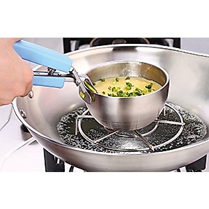 2 Pack Hot Plate Gripper Clips Holder Tongs For Moving Hot Plate Bowls Pizza Pan Air Fryer Microwave Oven with Food Out, Green