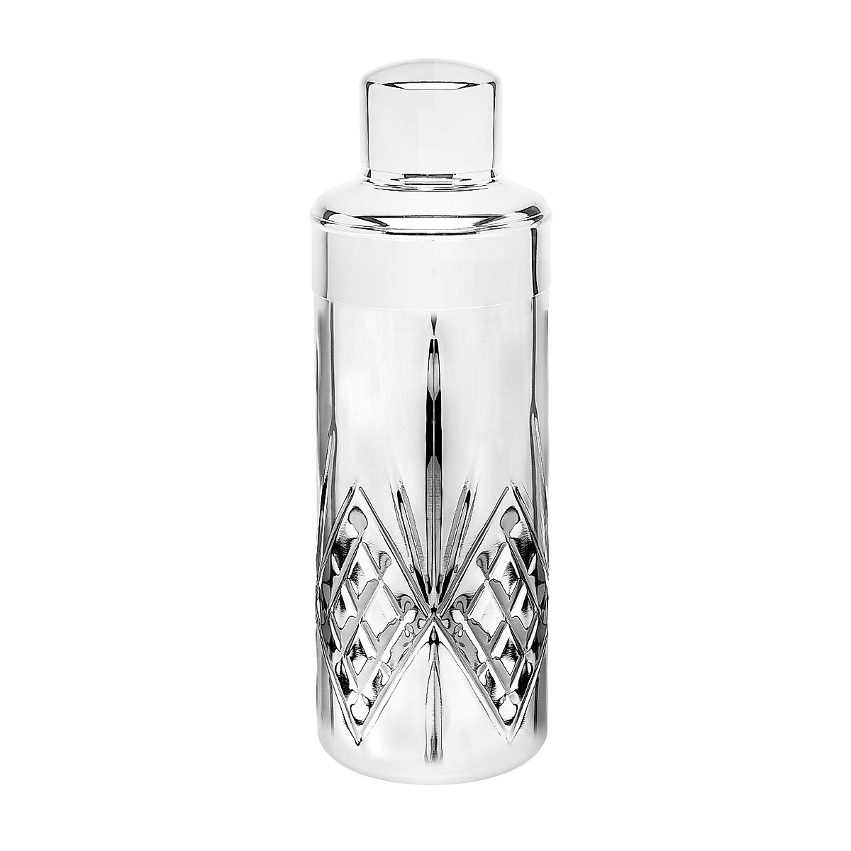 Godinger Bar Set - Cocktail Shaker, Stainless Ice Bucket, 4 Old Fashioned Glasses, Tongs and Tray - Dublin Collection