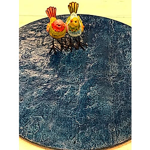 Concrete Cement Lazy Susan Unique, Hand Crafted, Gray, Turntable, 360 Degree Swivel, Made in The USA, Home Decor by Concrete Resurrection (Pacific 18.25")