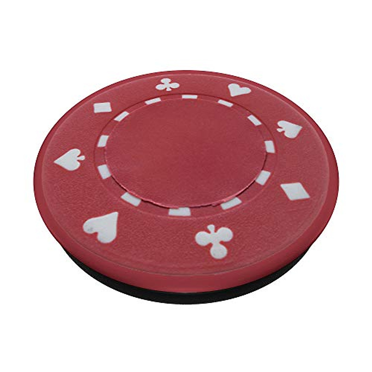 Red Poker Chip Gambling Card Games PopSockets PopGrip: Swappable Grip for Phones & Tablets