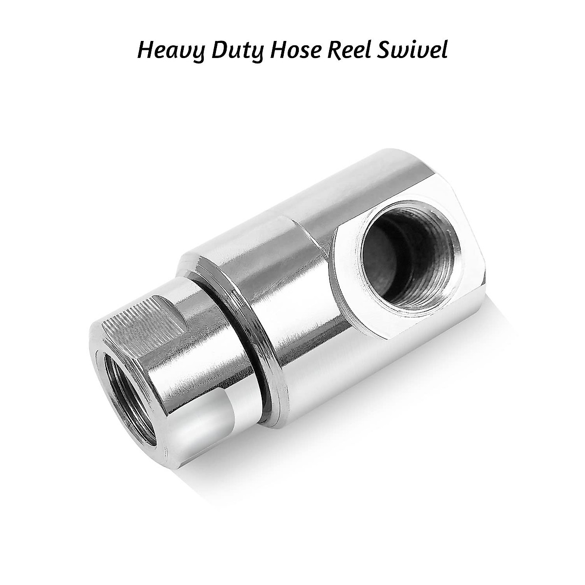 ½ inch FXF Heavy Duty Hose Reel Swivel with Grease Zerk for Home and Industrial Steel Hose Reel Replace 5024-Ni-AL 9SS8FP50XFP50-Ni-AL