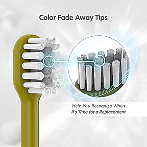 3pcs Replacement Brush Heads for Hyslor Electric Toothbrush Sonic Clean 1000/2000, Air Clean 1, Romenic T10X, H20S，Regular Size, Black