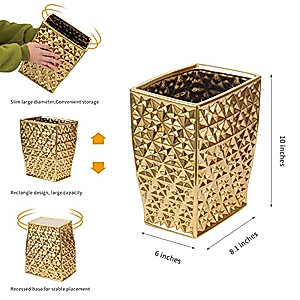 RXLVCKY Gold Bathroom Accessory Set, 5-Piece Ceramic Bathroom Decorations Accessories Sets Includes Lotion Dispenser, Toothbrush Holder Tumbler and Soap Dish