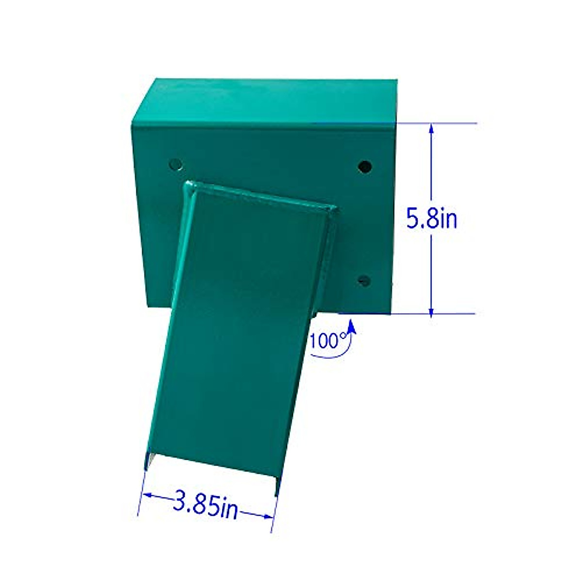 HANDYGO Swing Set Brackets - Heavy Duty Steel Swing Kit, 2 DIY Wooden Swing Hardware Bracket, Playground Equipment Parts, with Mounting Accessories, for Outdoor Play, Green