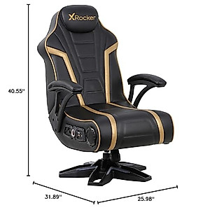 X Rocker Trident Pedestal Gaming Chair SE Pro Video Gaming Lounging Pedestal Chair Bundle