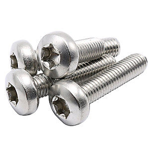 M6(Thread Dia. 6mm) Torx Pan Head Machine Screws (Pack 36-Piece)