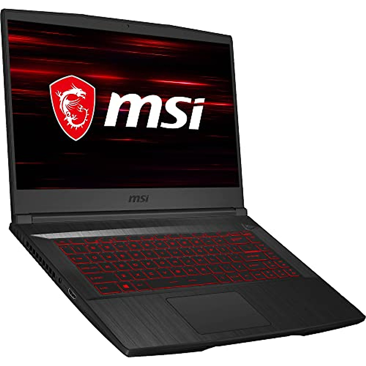 MSI GF65 Thin 15.6" 144Hz FHD IPS Gaming Laptop (Intel i7-10750H 6-Core 2.60GHz, 32GB RAM, 512GB PCIe SSD, GeForce RTX 3060 6GB, Red Backlit KYB, WiFi 6, BT 5.2, Win 10 Home) w/Dockztorm Hub