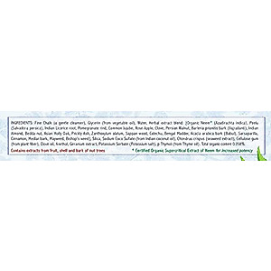 Auromere Ayurvedic Herbal Toothpaste, Mint Free - Vegan, Natural, Non GMO, Fluoride Free, Gluten Free, with Neem & Peelu (4.16 oz), 3 Pack