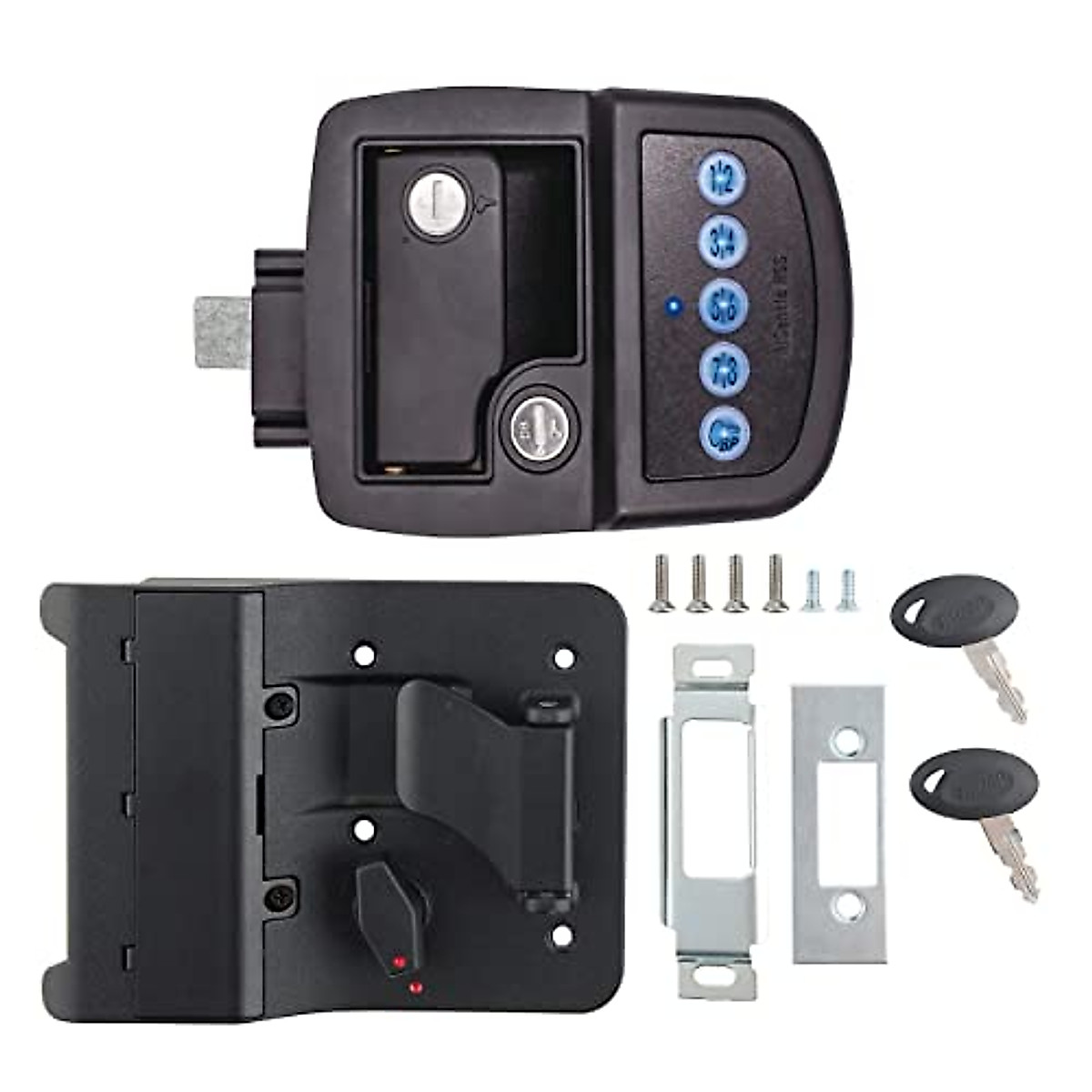 Bauer AP Products 013-5091 Keyed-A-Like Bluetooth Electric Towable Lock - RH,Black