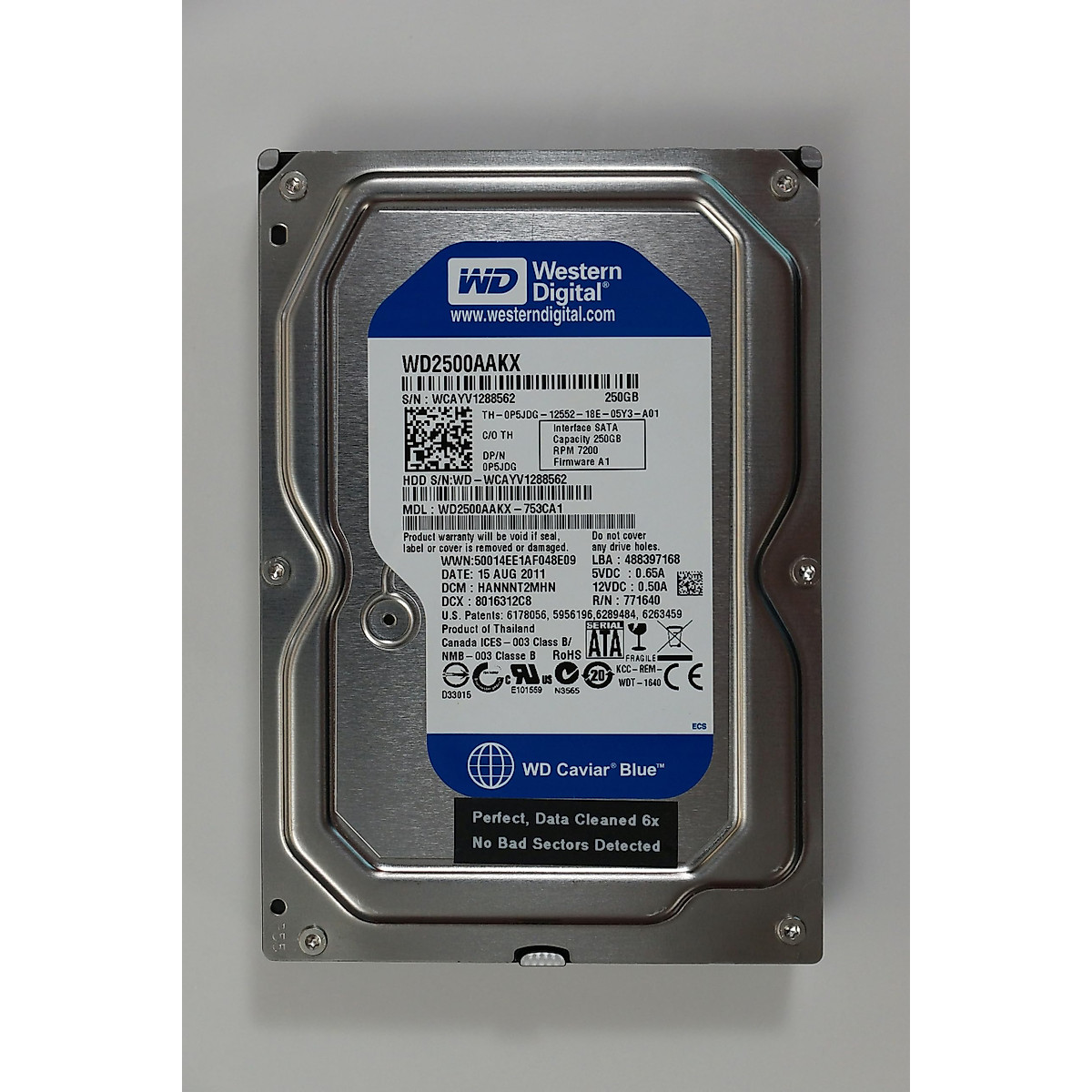 250GB SATA Western Digital Caviar Blue 6Gbps 7200RPM 16MB 3.5" Oem WD2500AAKX - HOT ITEM THIS MONTH!!!