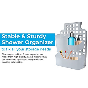 Blue Canyon 2 Tier Over Cabinet Basket, Over Door Cabinet Organiser Kitchen Storage, No Drill Bathroom Shelf, Non-Rusting Storage Shelves, Over Cabinet Storage, Over Cabinet Door Storage