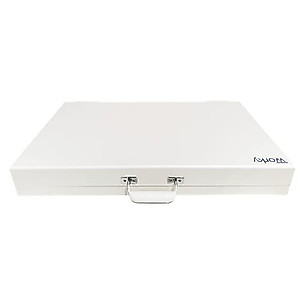 Worky 15-in-1 Home Office Portable Workstation Desk with Built-in Storage, 3.5" D x 26" W x 16.5" H, 14 Lbs, White
