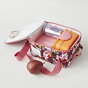 Vera Bradley Women's Cotton Deluxe Lunch Bunch Lunch Bag, Bloom Boom - Recycled Cotton, One Size