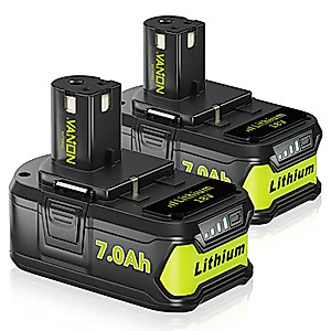 VANON Replacement for Ryobi 18V Battery 7.0Ah 2Pack Lithium ion Batteries Replacement for Ryobi Cordless Tools 18V Battery ONE Plus P108 P107 P105 P104 P103 P102.