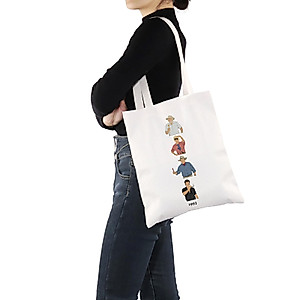 G2TUP Dinosaur Movie Inspired Gift Dinosaur Movie 1993 Movie Character Tote Bag Dinosaur Lover Handbag Jurassic Series Merch (Dinosaur Movie 1993 Movie Character TB)